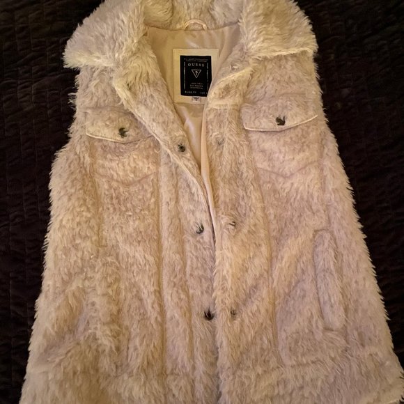 Guess | Jackets & Coats | Fuzzy Vest | Poshmark